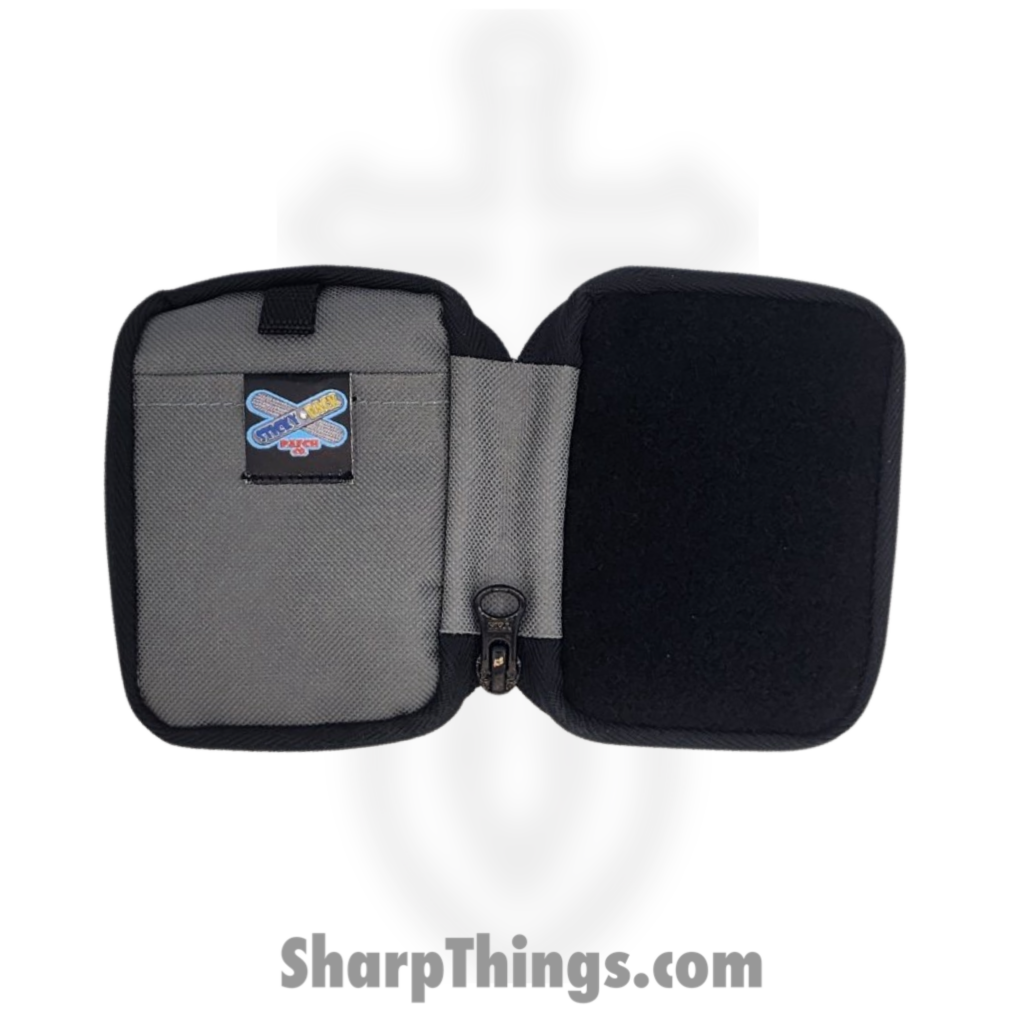 Sticky Back Patch - Micro Pouch EDC Wallet - Grey - Sharp Things OKC