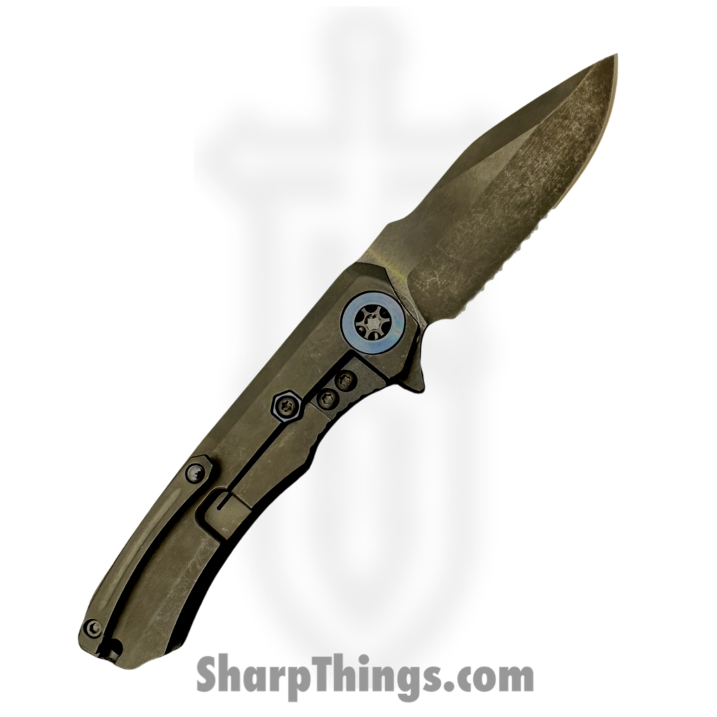 Heretic Knives - H001-6B-BLUTI - Wraith Manual - Folding Knife - Battle ...