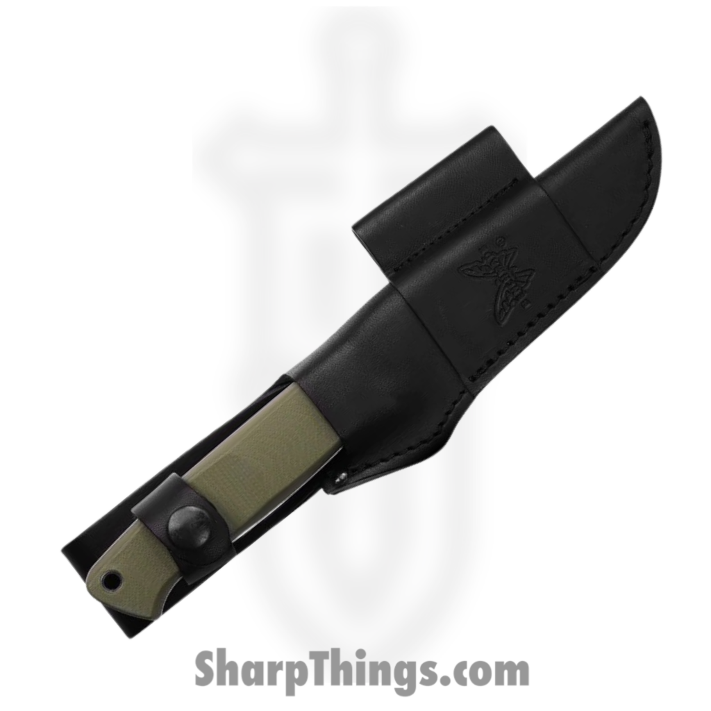 Benchmade - 163-1 - Bushcrafter - Fixed Blade Knife - S30V Satin Drop ...