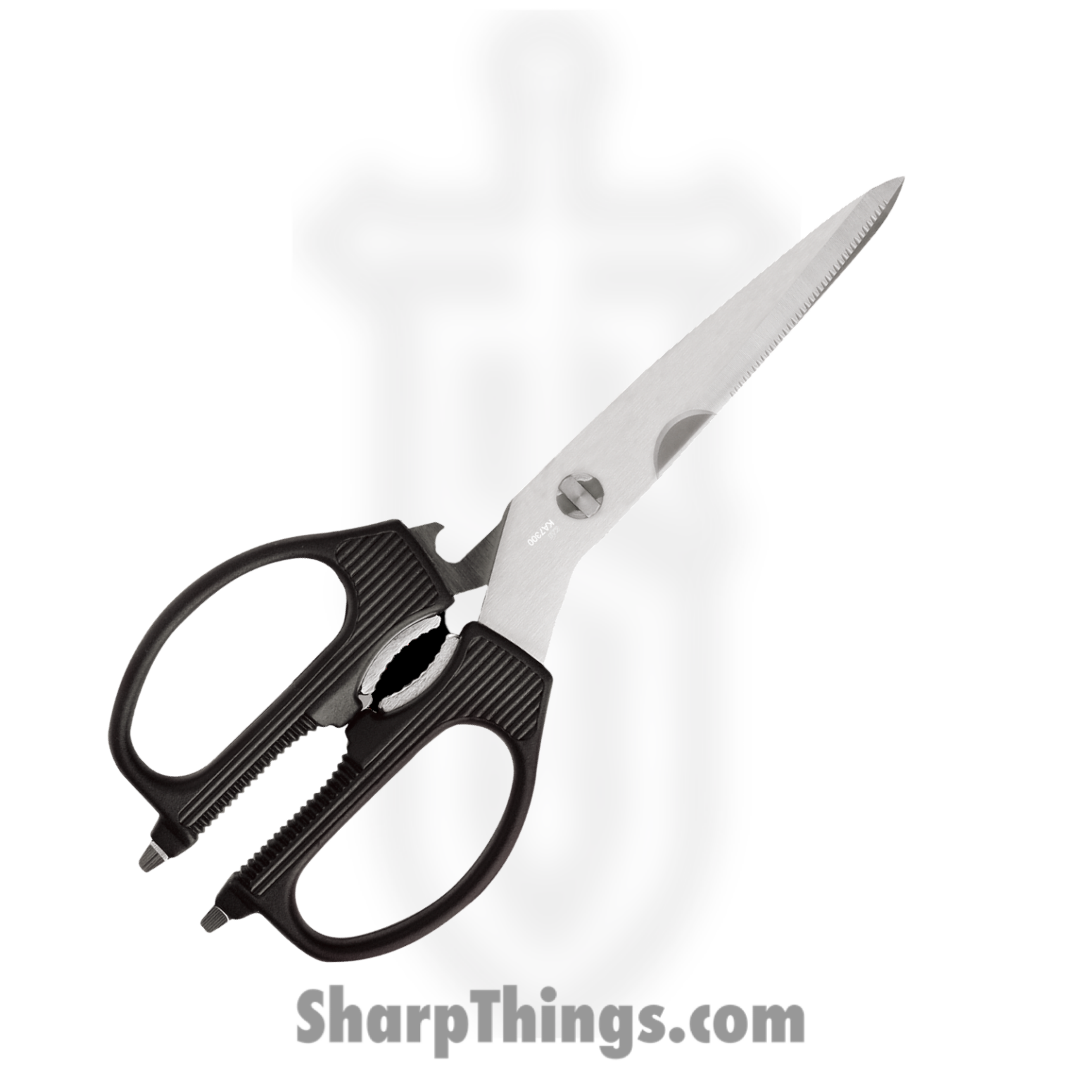 Kai - KAS7000 - 2 Pc Shear Set - 420J2 SS Satin Shear - Polymer - Black ...