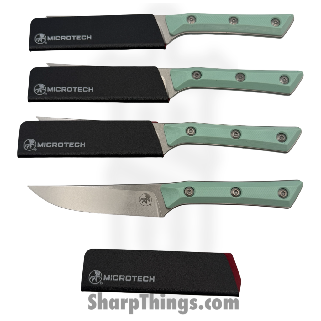 Microtech - 3600-10SETCA - 4-Piece 4.5" Steak Knife Set - Fixed Blade ...